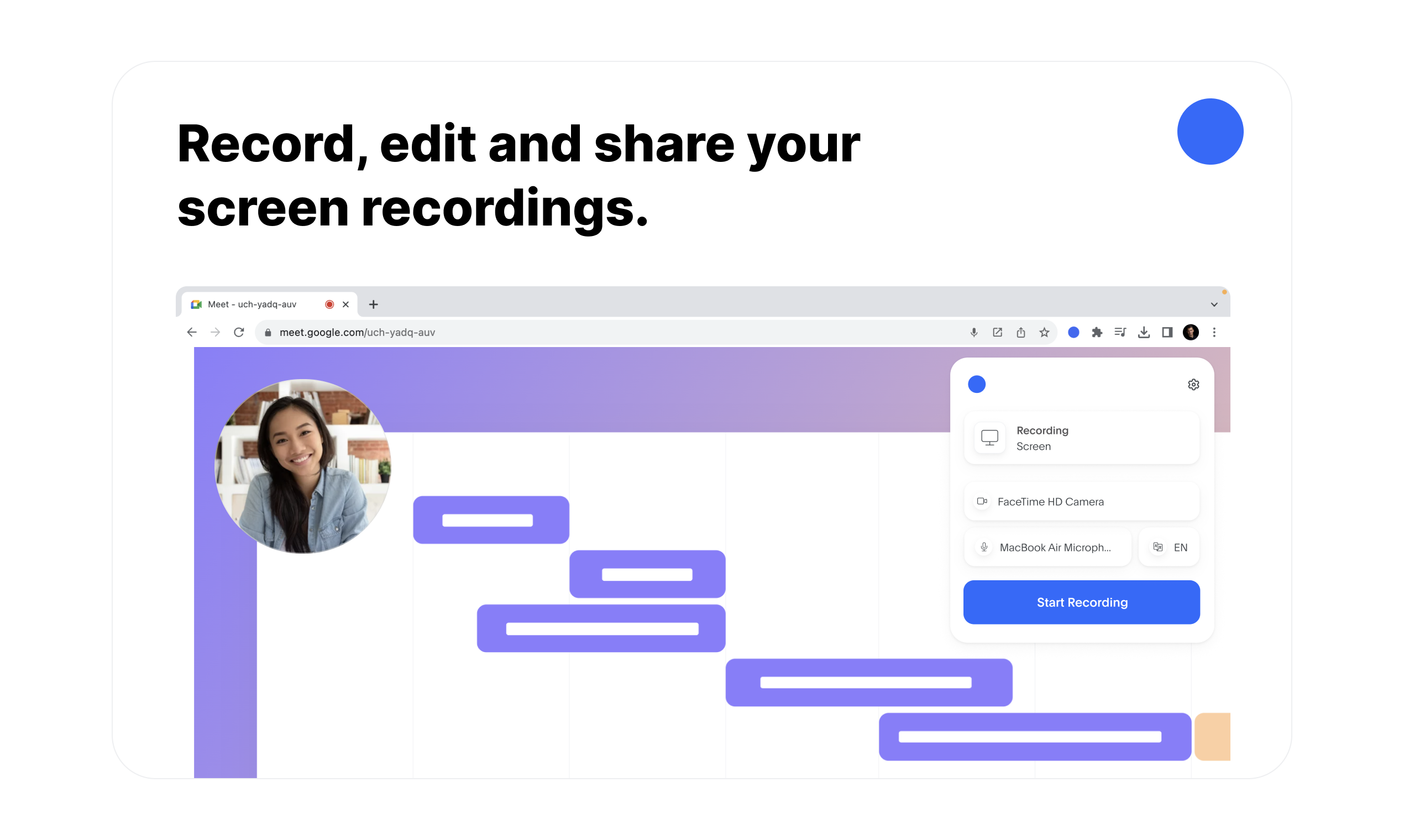 Free Screen Recording Chrome Extension